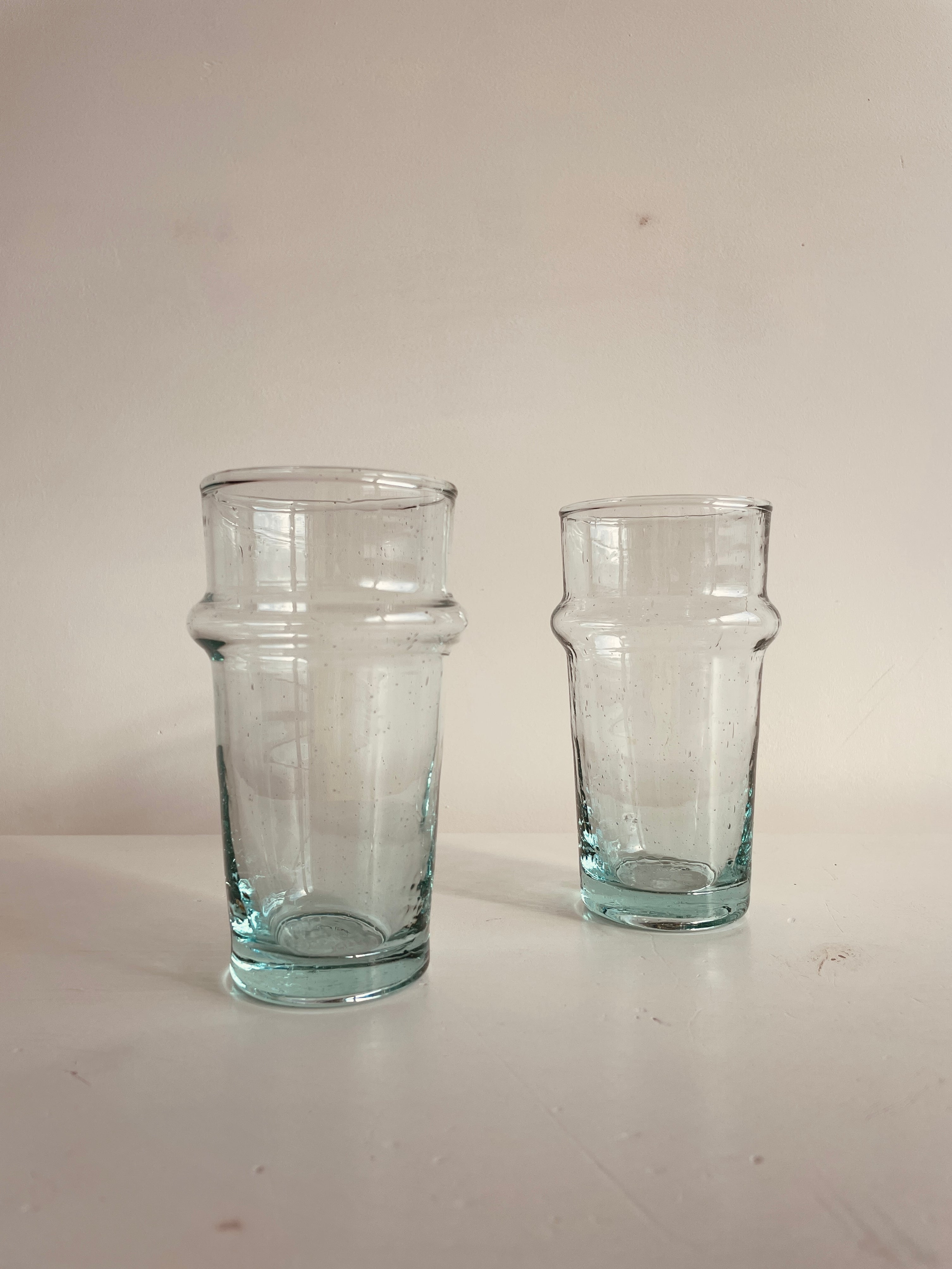 Verre beldi glass - traditional with rim - set of 2 — The Moroccan Label