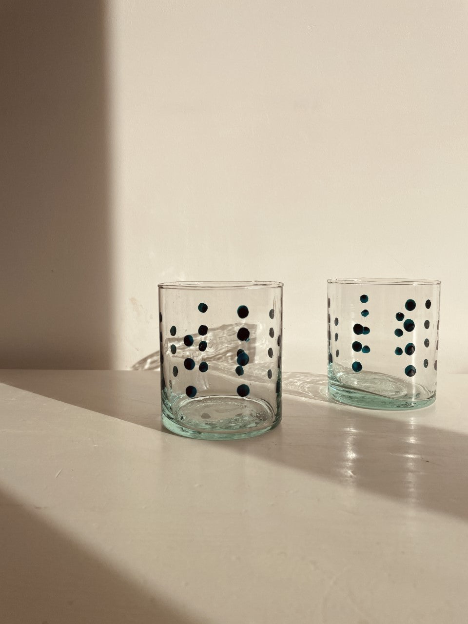 Verre beldi glass - traditional with dots- set of 2 - L — The Moroccan ...